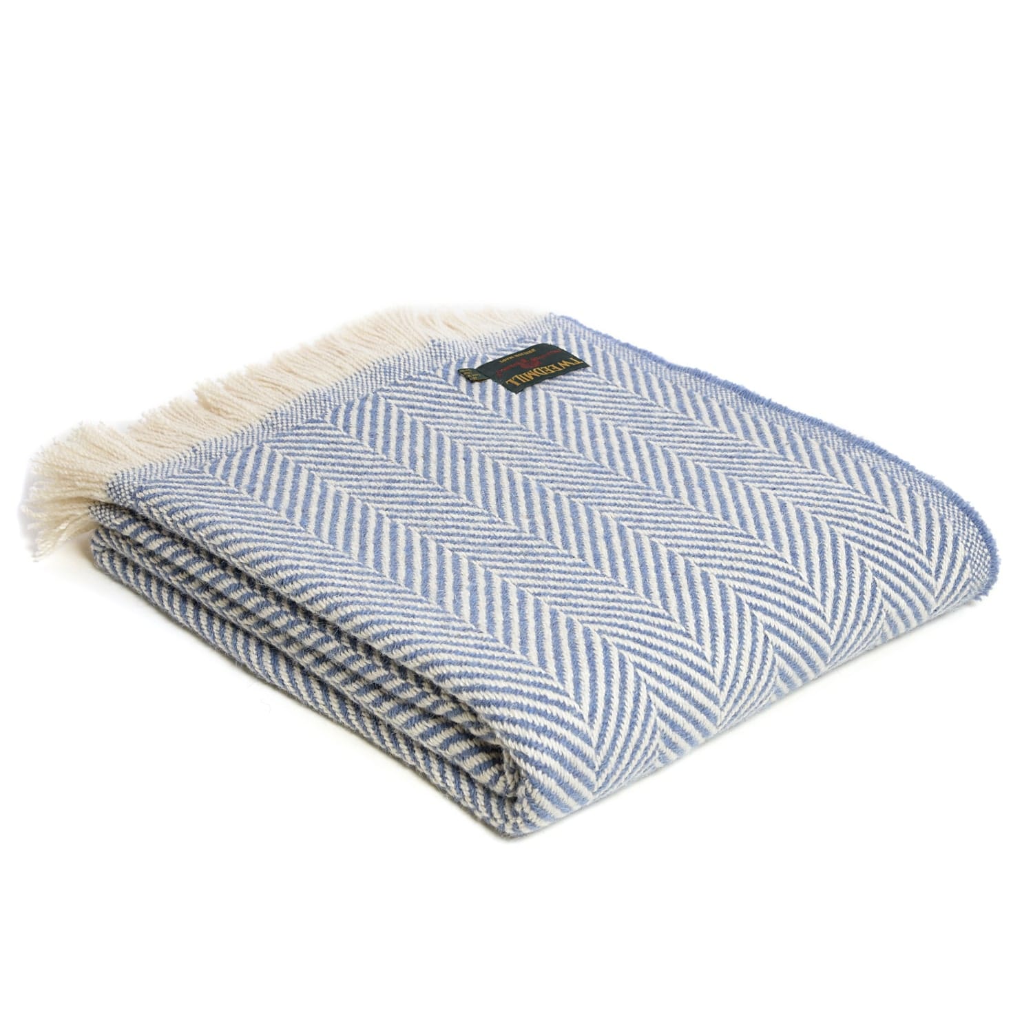 Large Recycled Tibet Chevron Wool Throws with Tassels For Sale