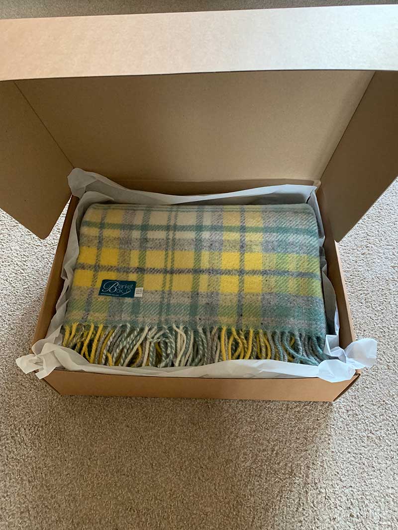 Milan Grey Lambswool Throw By Bronte For Sale